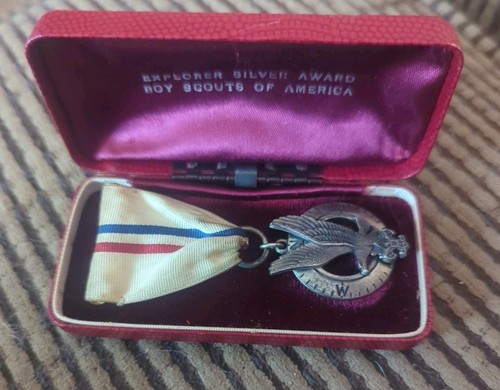 Explorer Silver Award Sterling Eagle Boy Scouts Of America 1950s | eBay