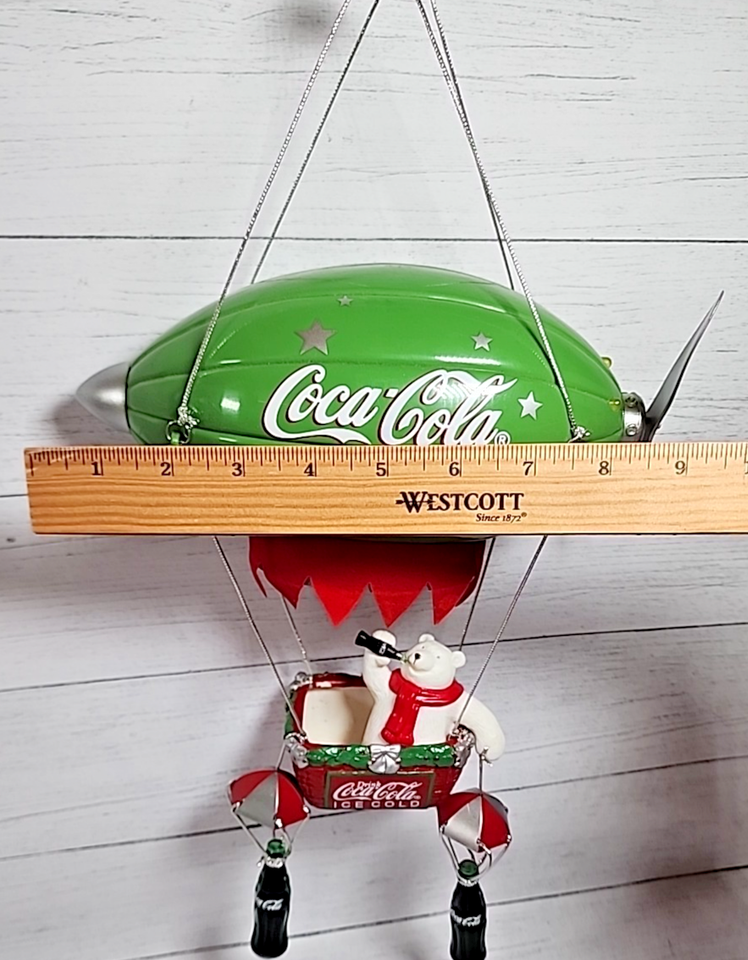 Coca-Cola Led Mobile Collection Green Blimp w/Polar Bear - WORKS | eBay