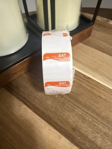 DayMark DissolveMark Saturday Day Dot Food Prep Label Sticker .75 ...