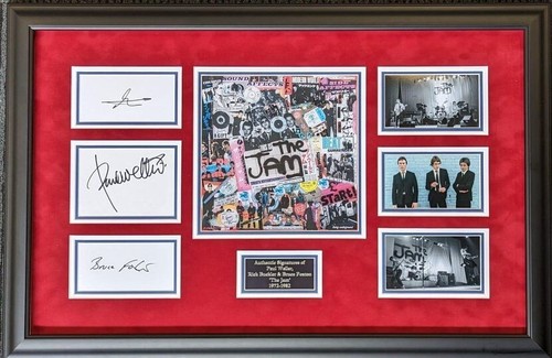 PAUL WELLER BRUCE FOXTON RICK BUCKLER THE JAM SIGNED MONTAGE | eBay UK