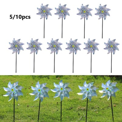 5/10pcs Bird Repellent Reflective Bird Scarer Windmill High Reflection ...