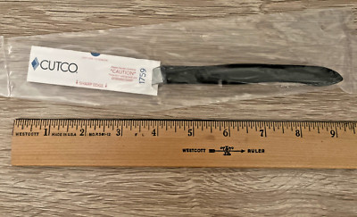 CUTCO 1759 BLACK TABLE KNIFE -- DD EDGE -- MADE IN AMERICA -- VOLUME ...