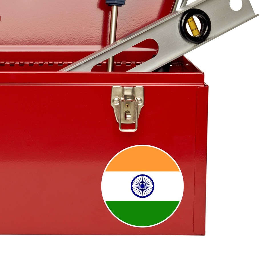 2 x 10cm India Flag Vinyl Sticker Decal Laptop Car Luggage Travel ...