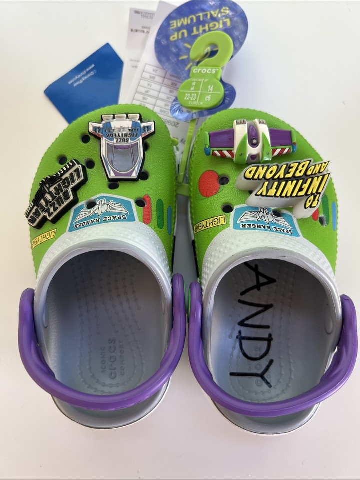 Crocs Buzz Lightyear Clog Toy Story Toddler Size C6 BRAND NEW PIXAR | eBay