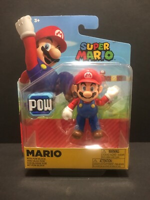 Super Mario with POW Block 4" Figure | eBay Australia