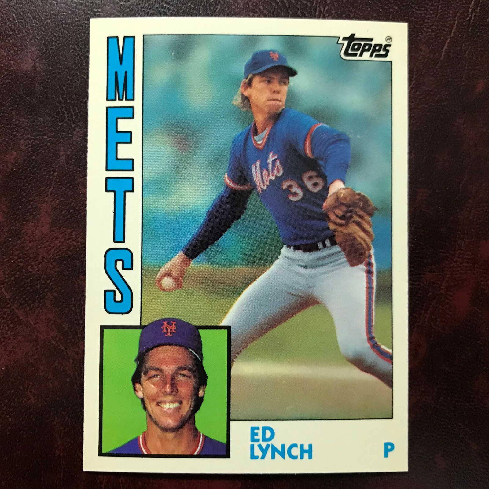 1984 Topps TIFFANY Set ED LYNCH #293 N.Y. METS ** MINT ** HIGH GRADE ...