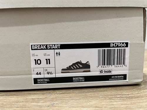Adidas Break Start Shoes IH7966 Silver Pebble / Chalk White NIB Size 10 ...