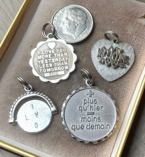 Vintage Charms SWEETHEARTS STERLING LOT Honeymoon Wedding Happy Days | eBay