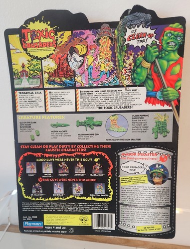 Vintage Playmates Toxic Crusaders Major Disaster Figure New | eBay