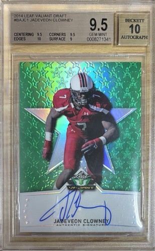 2014 Leaf Valiant Draft Jadeveon Clowney Rookie Auto #BAJC1 BCCG 9.5 | eBay