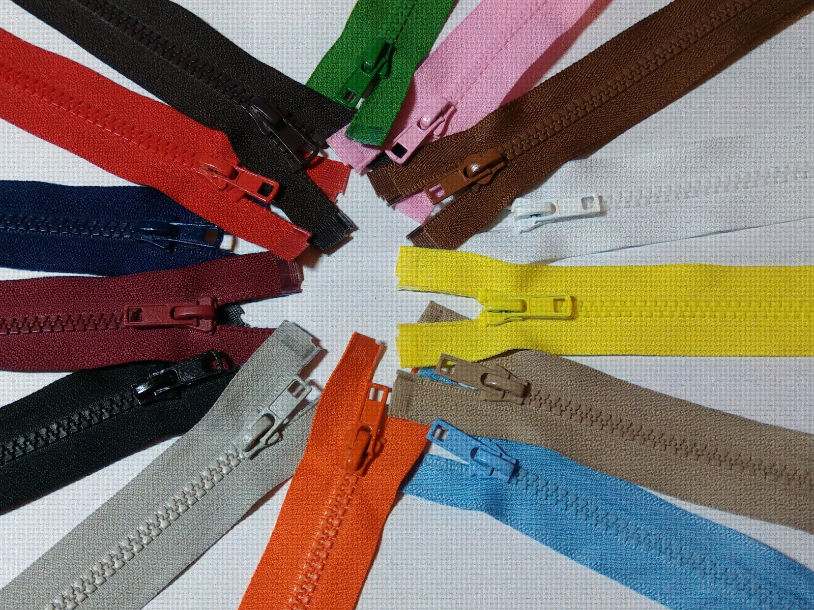 Chunky Teeth Zip Heavy Duty Zipper-No.5 Open End Various Lengths - (20 ...