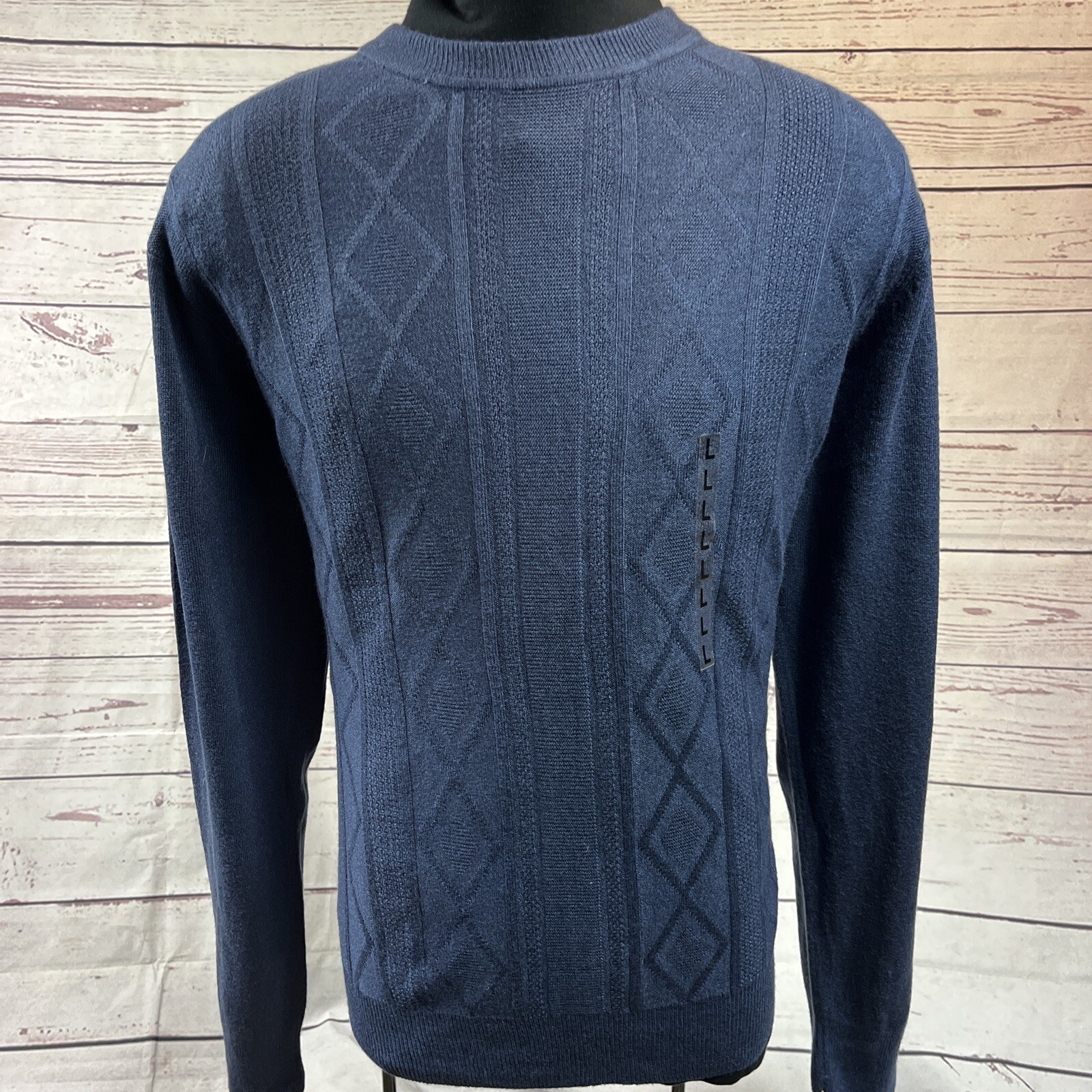 Dockers Men's Size L Pullover Sweater Crew Neck Blue 100% Acrylic | eBay