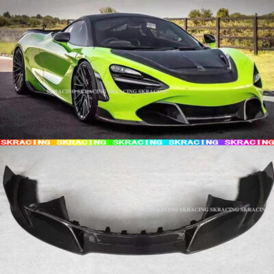 Real Carbon Fiber Front Bumper Lip Diffuser Splitter For McLaren 720S ...