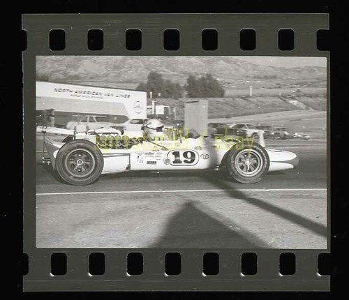 Ronnie Duman #19 @ 1967 USAC Rex Mays 300 Riverside - Vintage 35mm Race ...