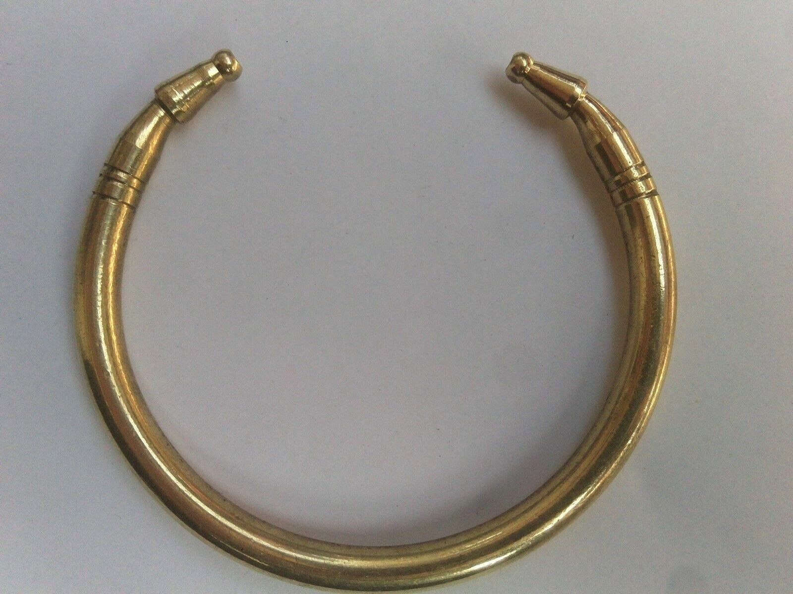 God Brass Thick Rounded Bracelet Cuff Kada Bangle Fashion Religious Men Women | eBay