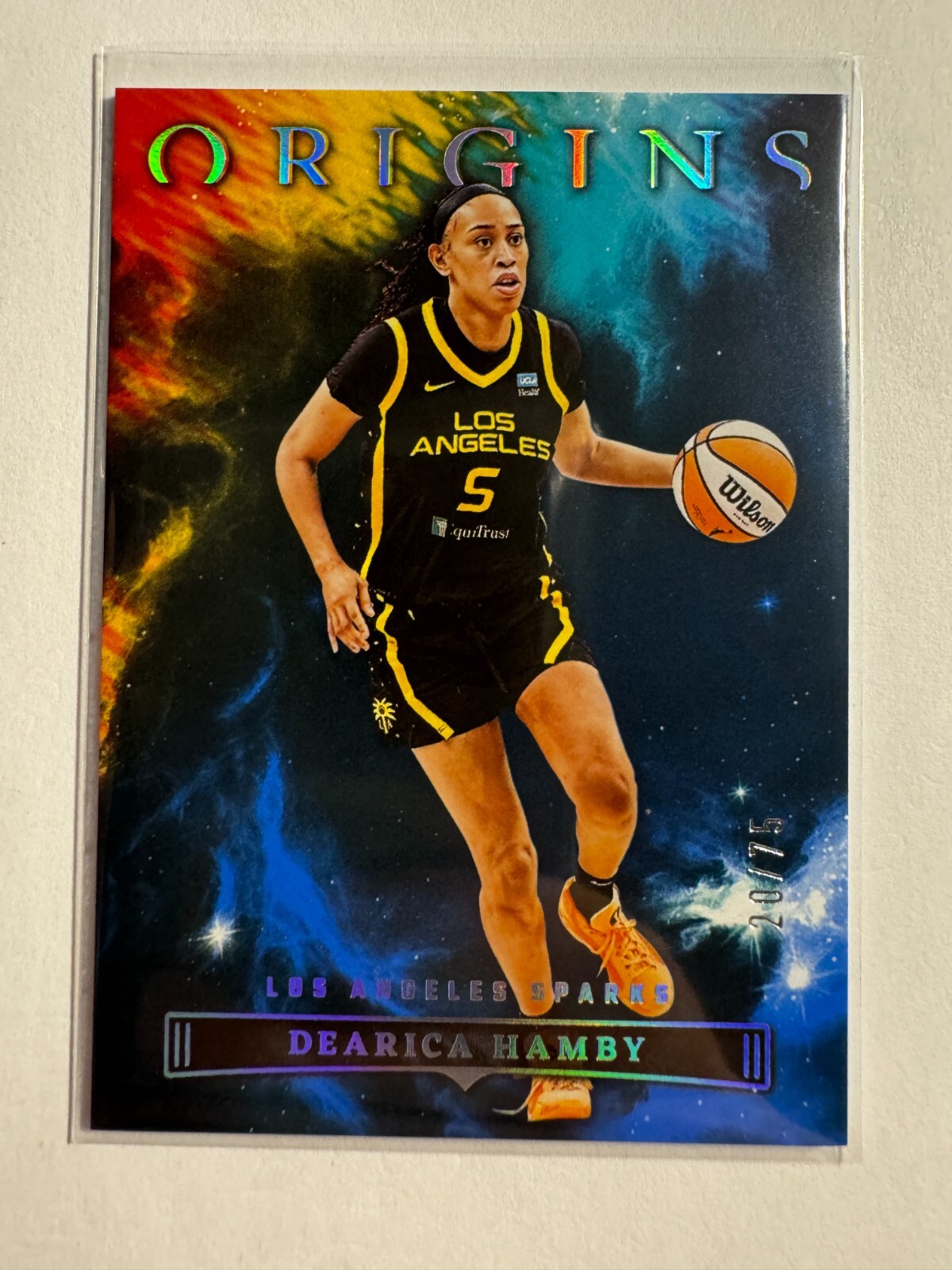 K155,393 - 2023 Panini Origins WNBA Blue #7 Dearica Hamby #/75 | eBay