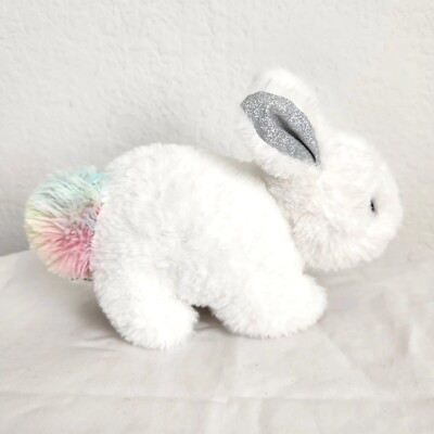FAO Schwarz Bunny Rabbit Plush Stuffed Animal Easter Spring White 8 ...