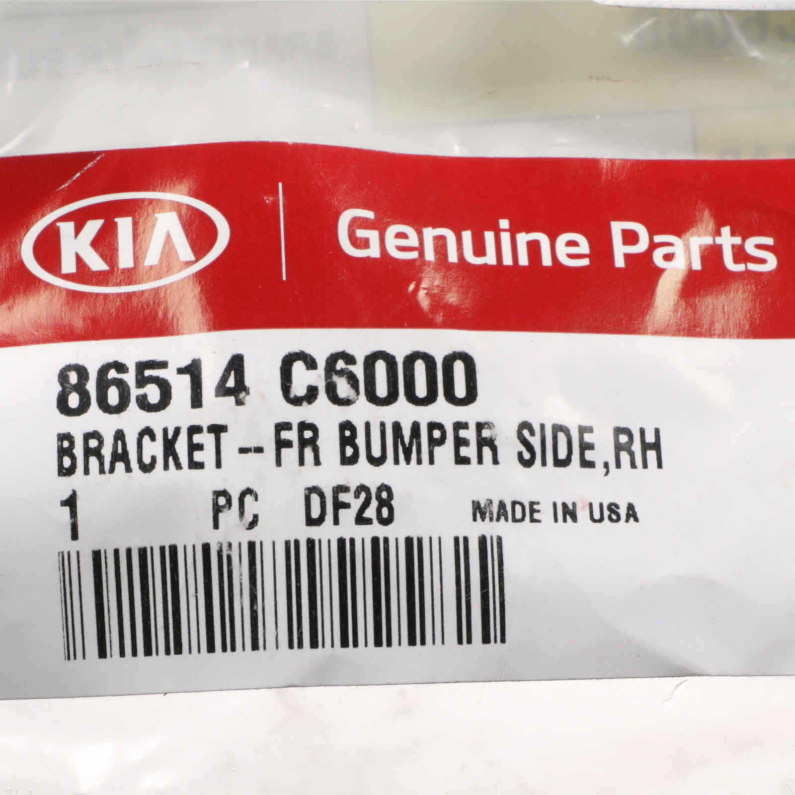 OEM Front Passenger Side Bumper Cover Mount Bracket 16-20 Sorento 86514 ...