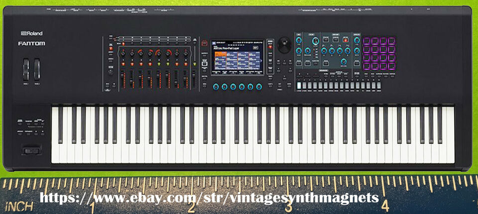 ROLAND FANTOM 6 7 8 FA 76 06 08 S61 S88 X6 X7 X8 G6 G7 G8 SYNTH fridge ...