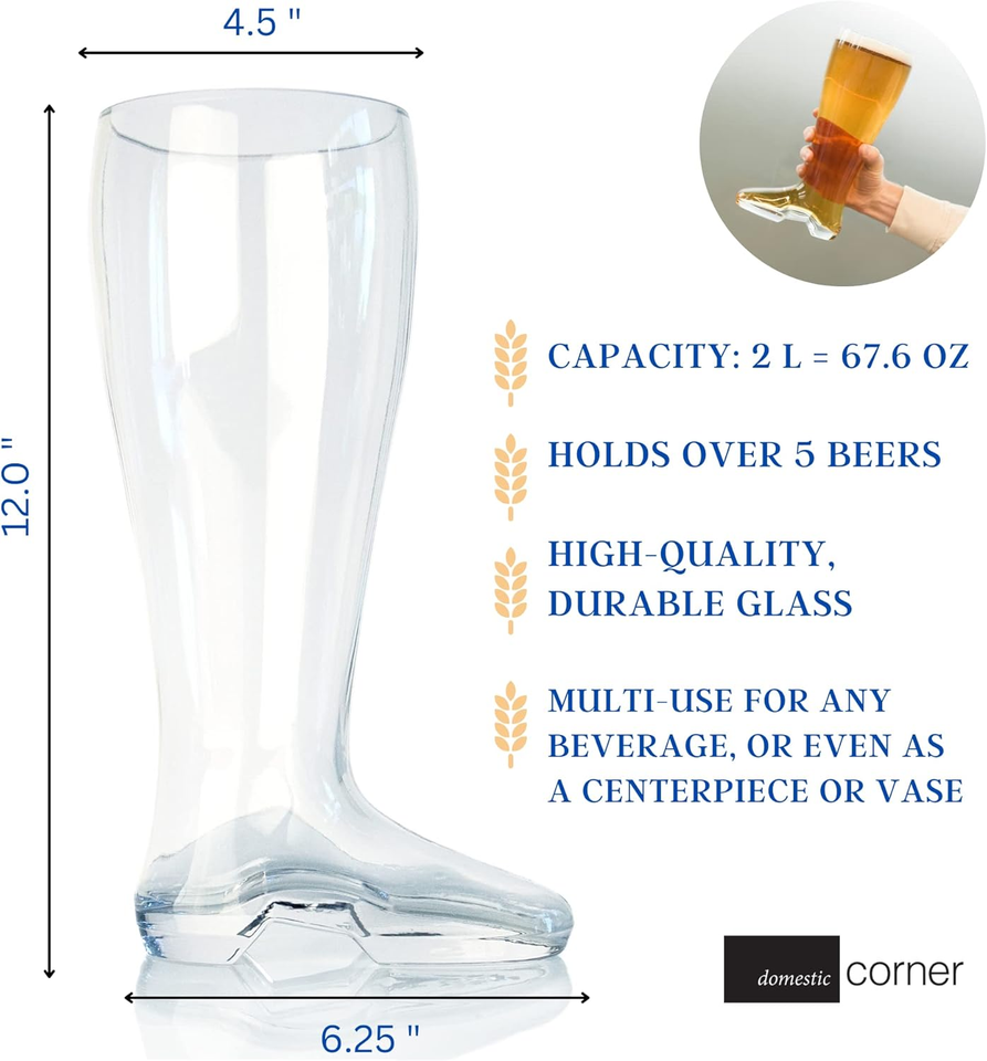 Das Boot - Quality Glass Beer Boot Mug for Oktoberfest Celebrations, St ...
