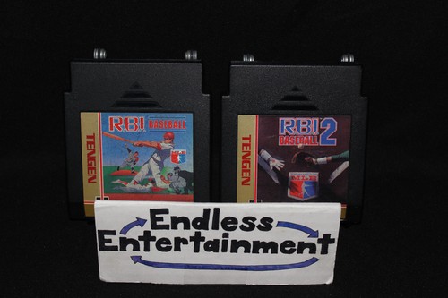 R.B.I. Baseball & R.B.I. Baseball 2 Lot NES Nintendo Cart Only Tengen ...