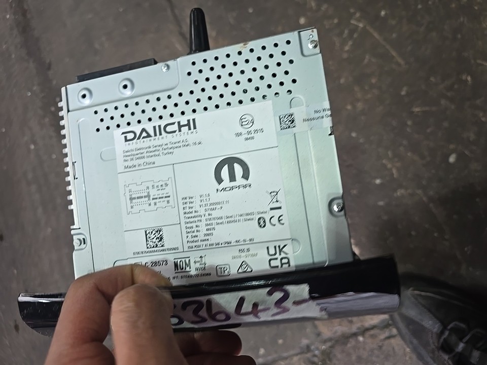 VAUXHALL MOVANO DAIICHI D716AF-P HEAD UNIT SAT NAV APPLE PLAY ANDROID ...