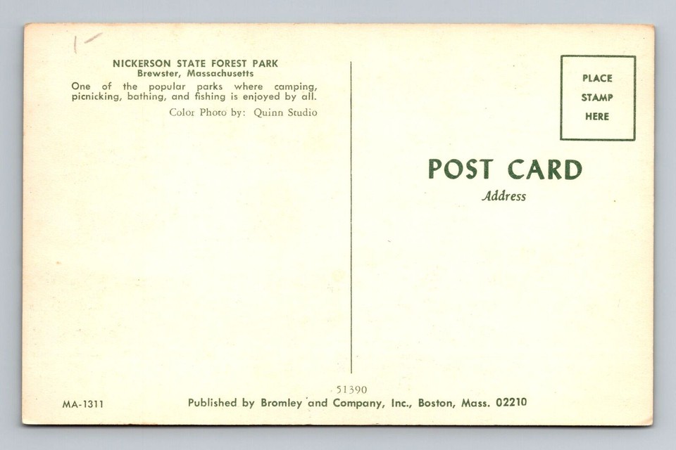 Brewster, MA-Massachusetts, Nickerson State Forest Park , Vintage ...