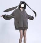 Japanese women Harajuku long sleeves loose coat cute Casual Jacket ...