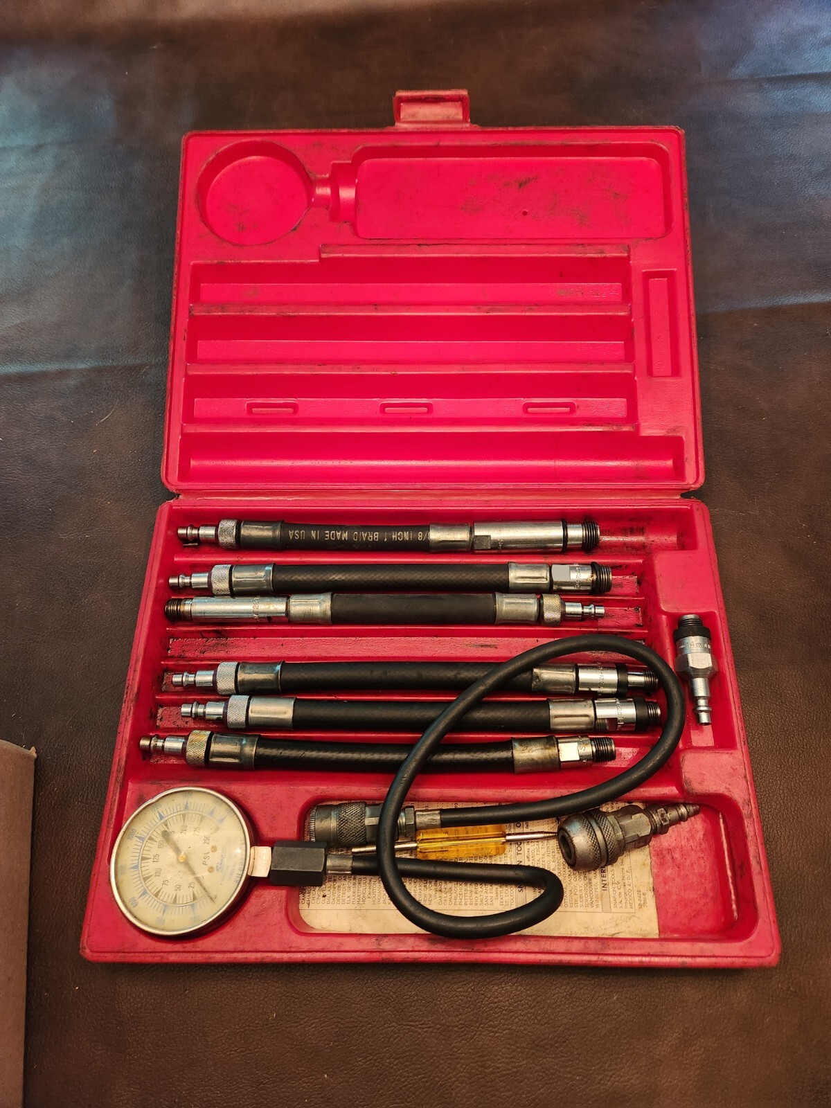 Snap On Compression Gauge Set in Original PB18 Case MT308JB | eBay