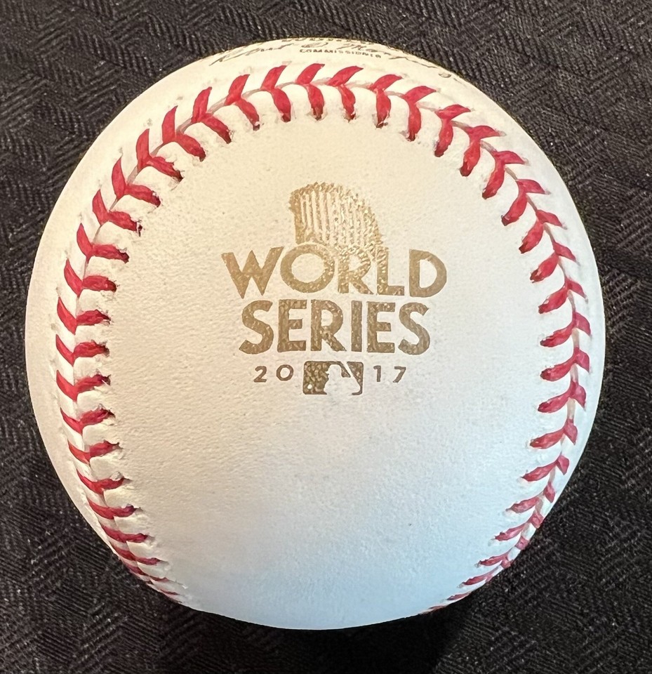 Justin Verlander Signed 2017 World Series Baseball PSA Authentic ...
