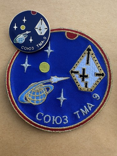 Soyuz TMA-9 Flown Signed Patch w/Metal Badge/lapel Pin | eBay