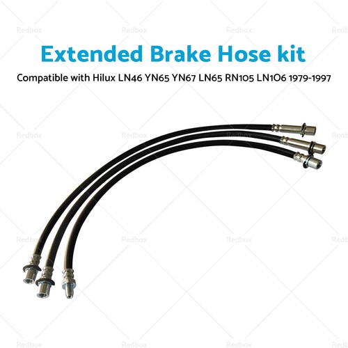 Extended Brake Hose Kit Suitable For Hilux LN106 LN46 LN60 LN65 RN105 ...