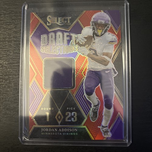 2023 Panini Select Jordan Addison RC #DSM-JAD Draft Selections Patch SP ...