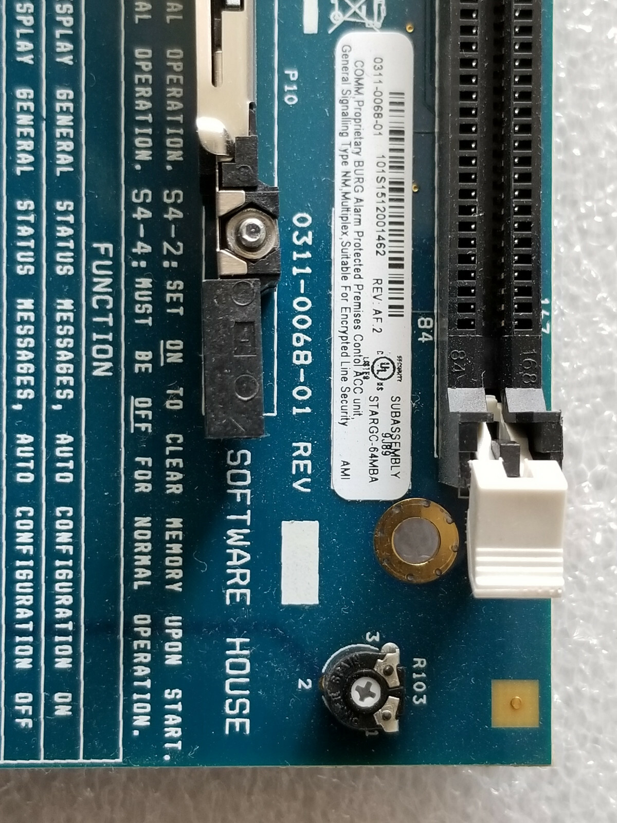 Software House 0311-0068-01 REV AF.2 iStar Pro Digital Board Controller ...