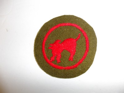 a0023 WW 1 US Army 81st Infantry Division Artillery Shoulder Patch Wild ...