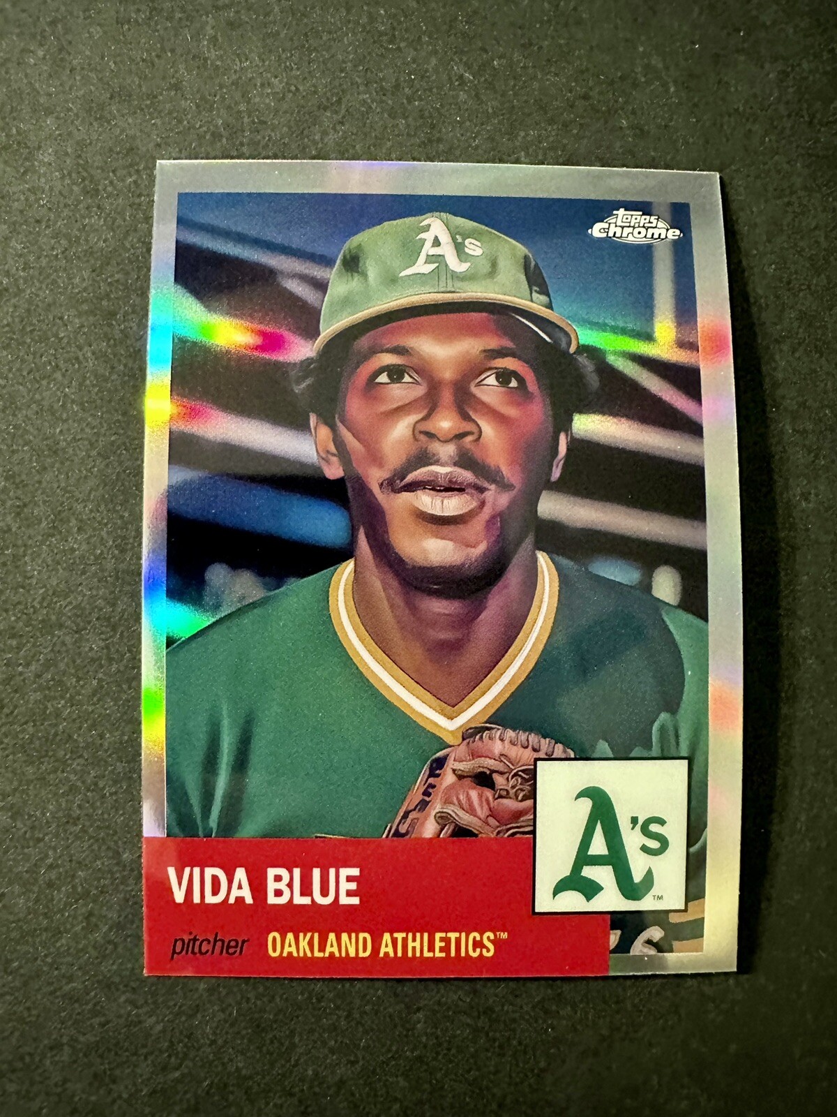 2022 Topps Chrome Platinum #333 Vida Blue Refractor Oakland Athletics A ...