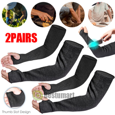 4x Protective Arm Sleeves Cut Heat Resistant Arm Protectors anti ...