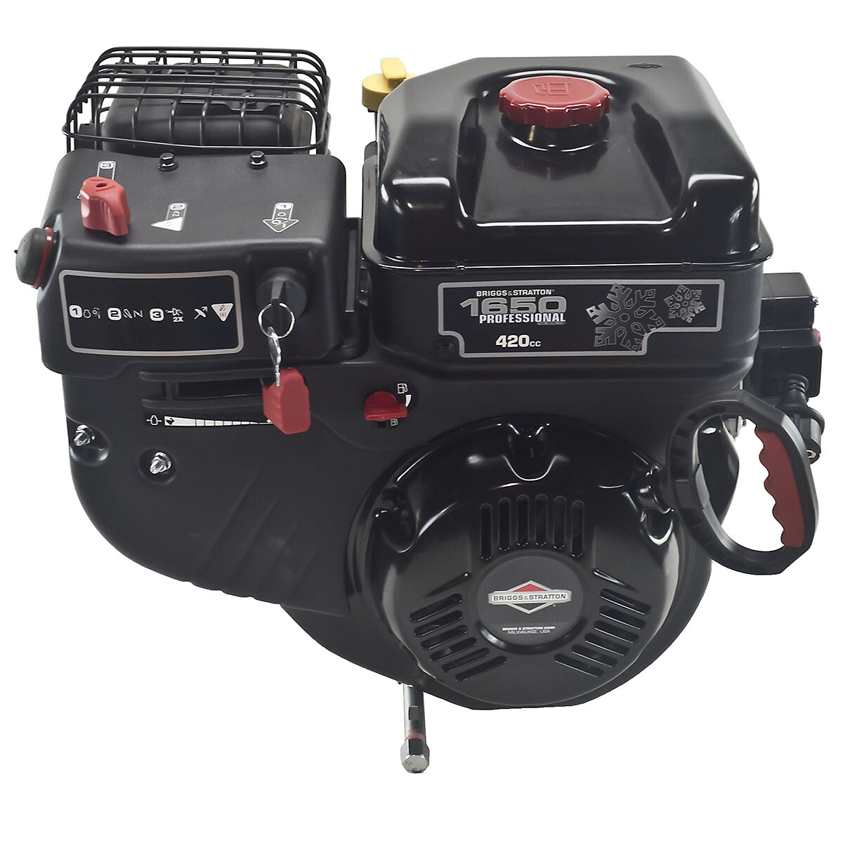 420 CC Briggs Engine 1650 Series Snow 16.50 OHV, 3/4"x2-1/2" 25D137 ...