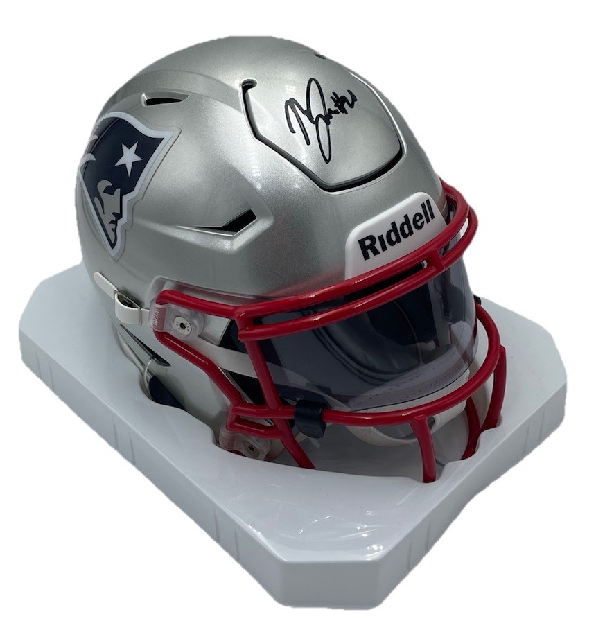 Marcus Jones New England Patriots Signed Riddell Speed Flex Mid; NEP ...