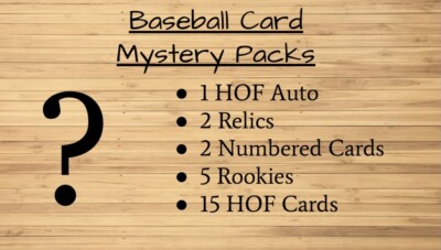Baseball Card Mystery Packs *GUARANTEED HALL OF FAME AUTO* | eBay