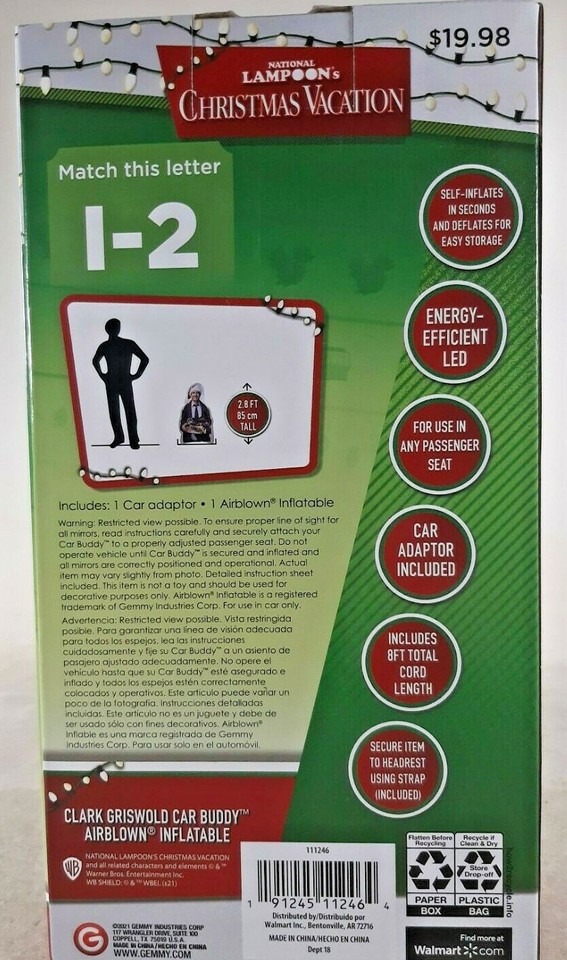 Inflatable Christmas Clark Griswold Christmas Vacation Car Buddy LED ...