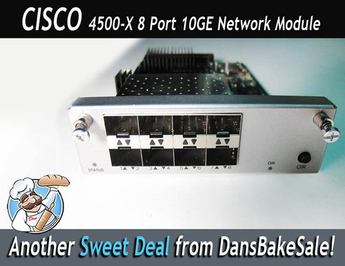 Cisco 4500-X Series 8-Port 10 Gigabit Ethernet Network Module C4KX-NM ...