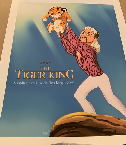 Travis Falligant The Tiger King Fine Art Print Joe Exotic Hand Numbered ...