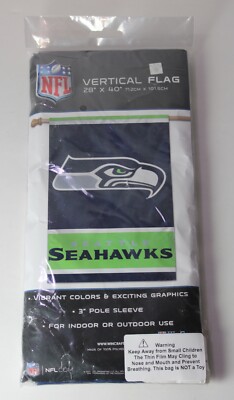 Seattle Seahawks NFL 28”x40” Vertical Flag NEW | eBay