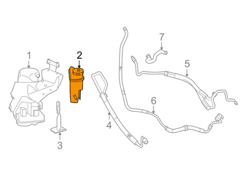 NEW MERCEDES BENZ S W221 POWER STEERING RESERVOIR A2214660302 OEM | eBay