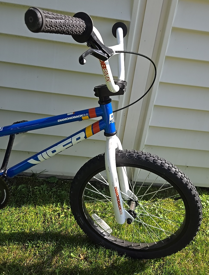 Nice Diamondback Viper Blue & White Freestyle 20 inch Boys BMX Bike | eBay