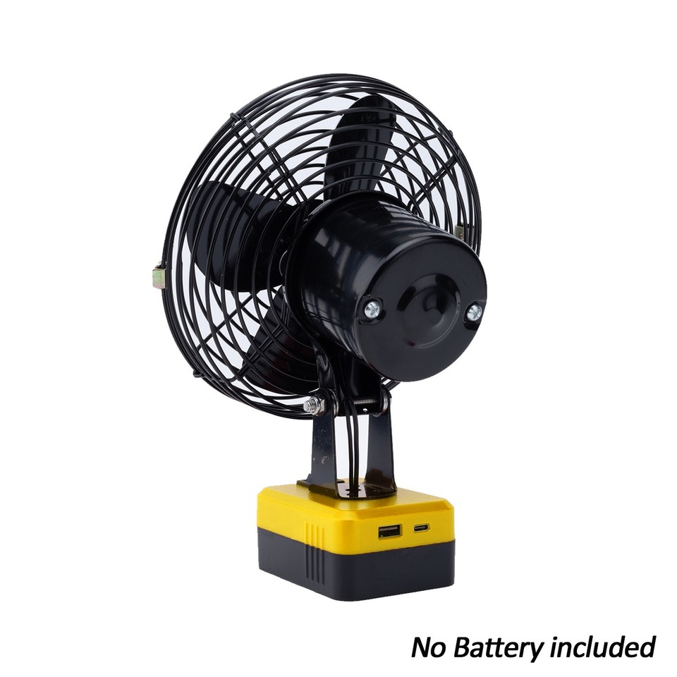Portable Camping Fan For Dewalt 20V Li-Ion Battery Handheld Jobsite ...