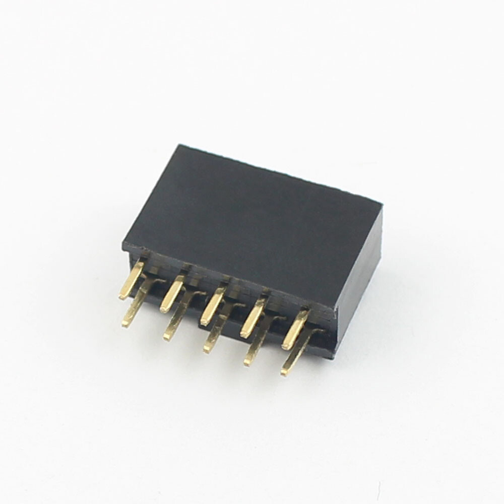 10Pcs 2.54mm Pitch 2x5 10 Pin Female Header Strip Connector Polarizing ...