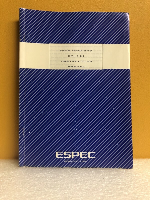 Espec Digital Program Setter EY-101 Instruction Manual | eBay