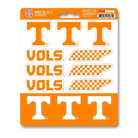 Tennessee Vols Vinyl Die-Cut Sticker Set / Decal Sheet *Free Shipping ...